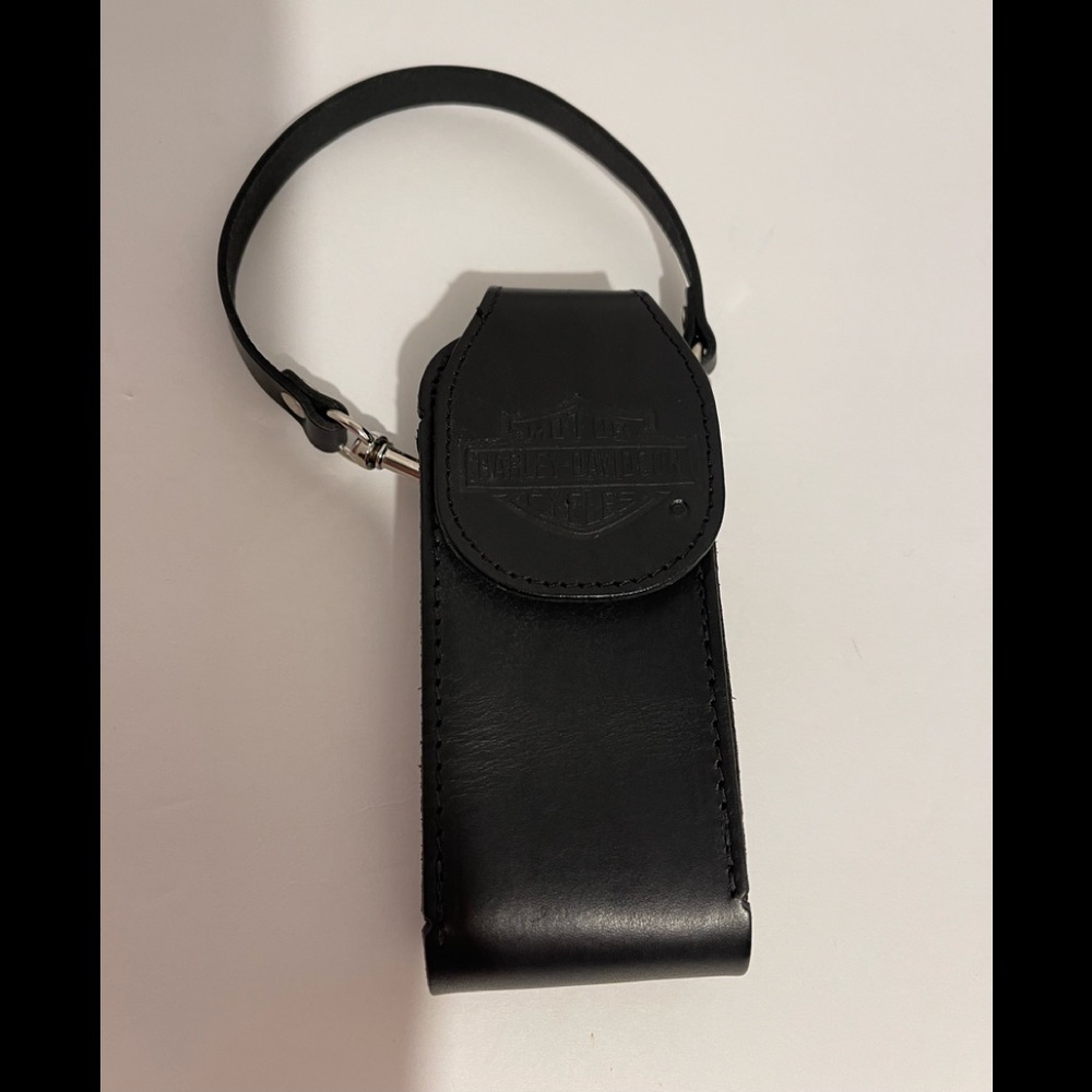 Vintage Harley Davidson Leather Belt Loop Hook On Pho… - Gem